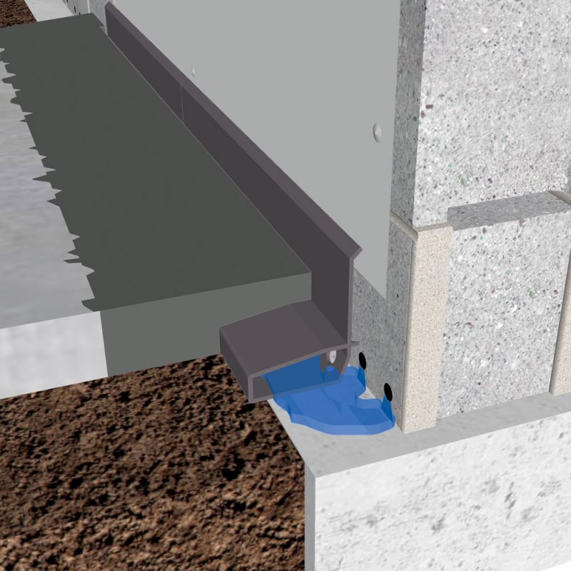 Topdrain On Footer Drainage Pipe