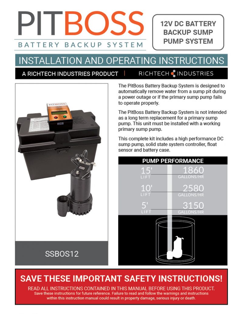 PitBoss Battery Backup System