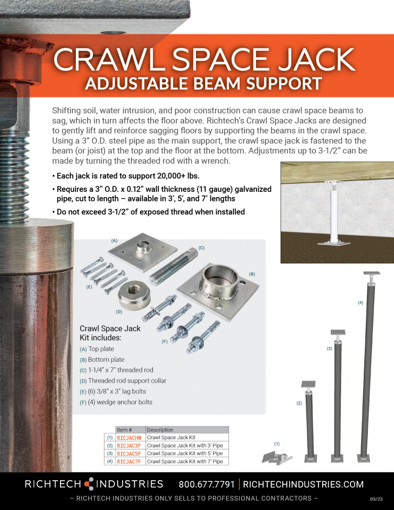 Crawl Space Jack - Richtech Industries