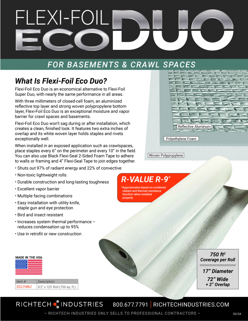 Flexi-Foil Eco Duo - Richtech Industries